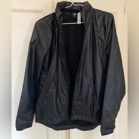 adidas | Jackets & Coats | Adidas Black Windbreaker Jacket | Poshmark